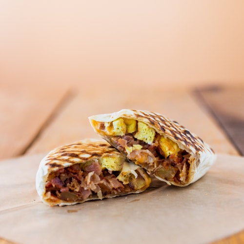 Rise and Sizzle Bacon Wrap | Joe Sippers Cafe